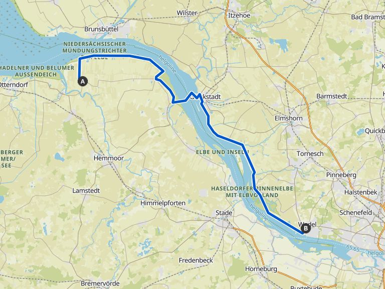 02_Balje_Wedel | Fahrradtour | Komoot